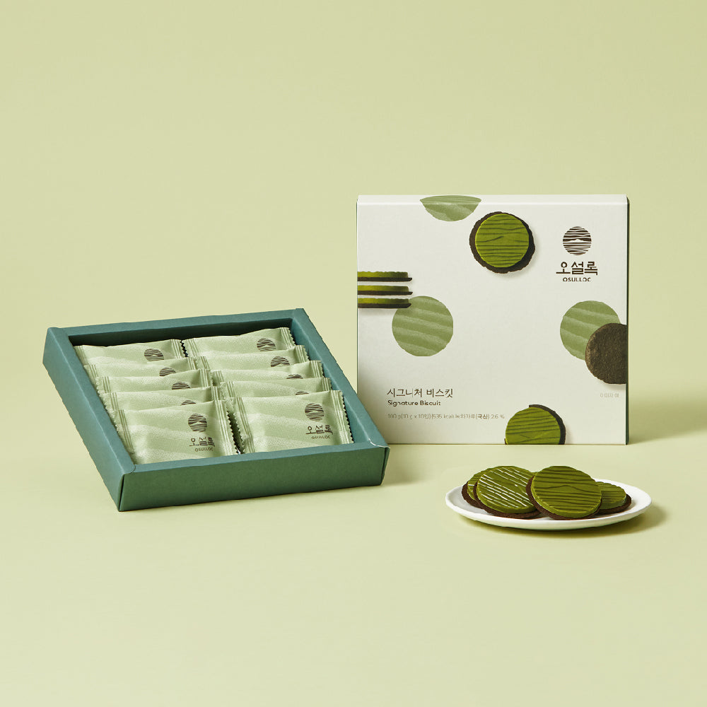 OSULLOC Green Tea Signature Biscuit (10 count) – Global Amore Mall