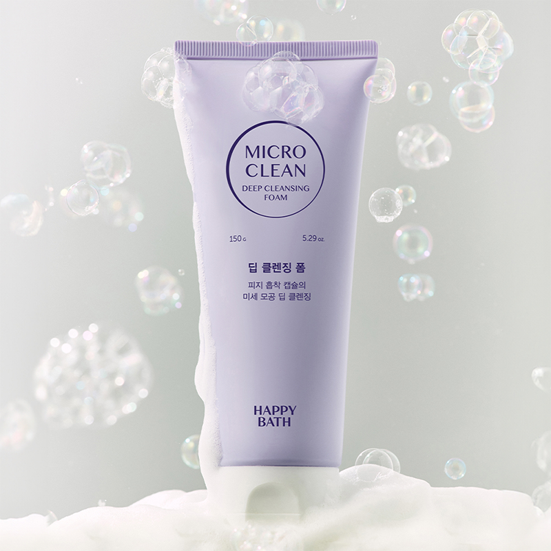 HAPPYBATH Micro Clean Deep Cleansing Foam 150g – Global Amore Mall